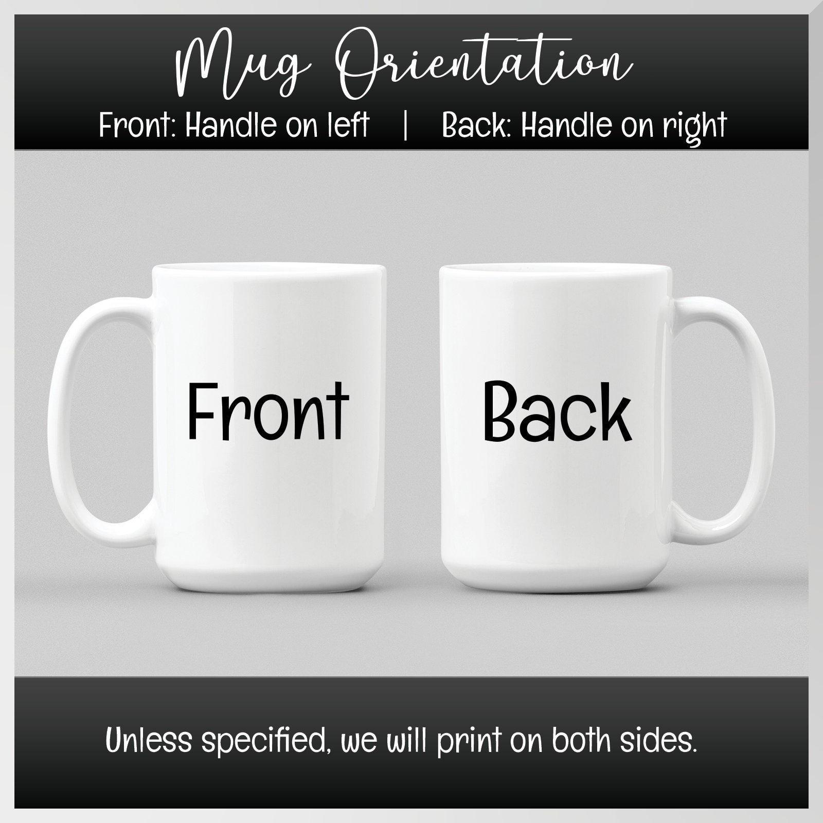 15 Oz Custom Mug Photo on Mug Text on Mug Personalized - Etsy