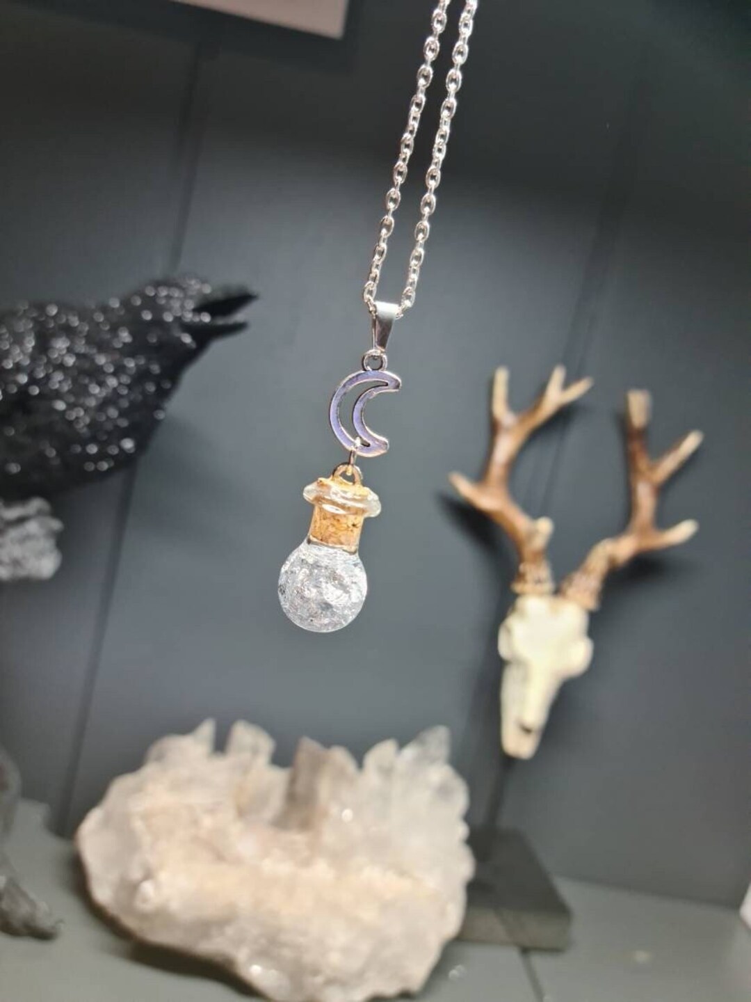 Starlight Small Potion With Pendant and Silver Chain Magic - Etsy