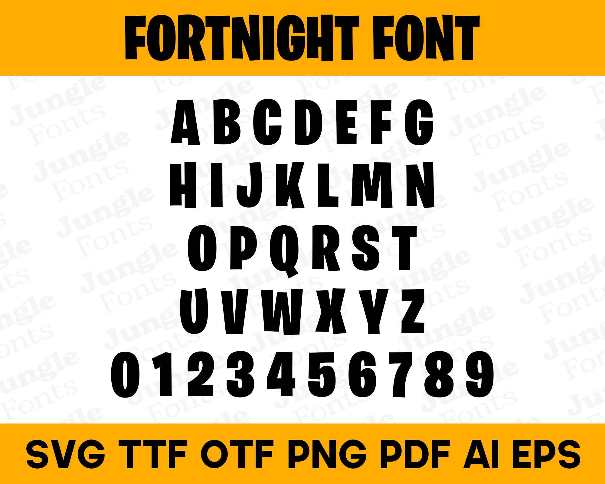 Fortnight Font Fortnight SVG Fortnight Cricut Silhouette - Etsy
