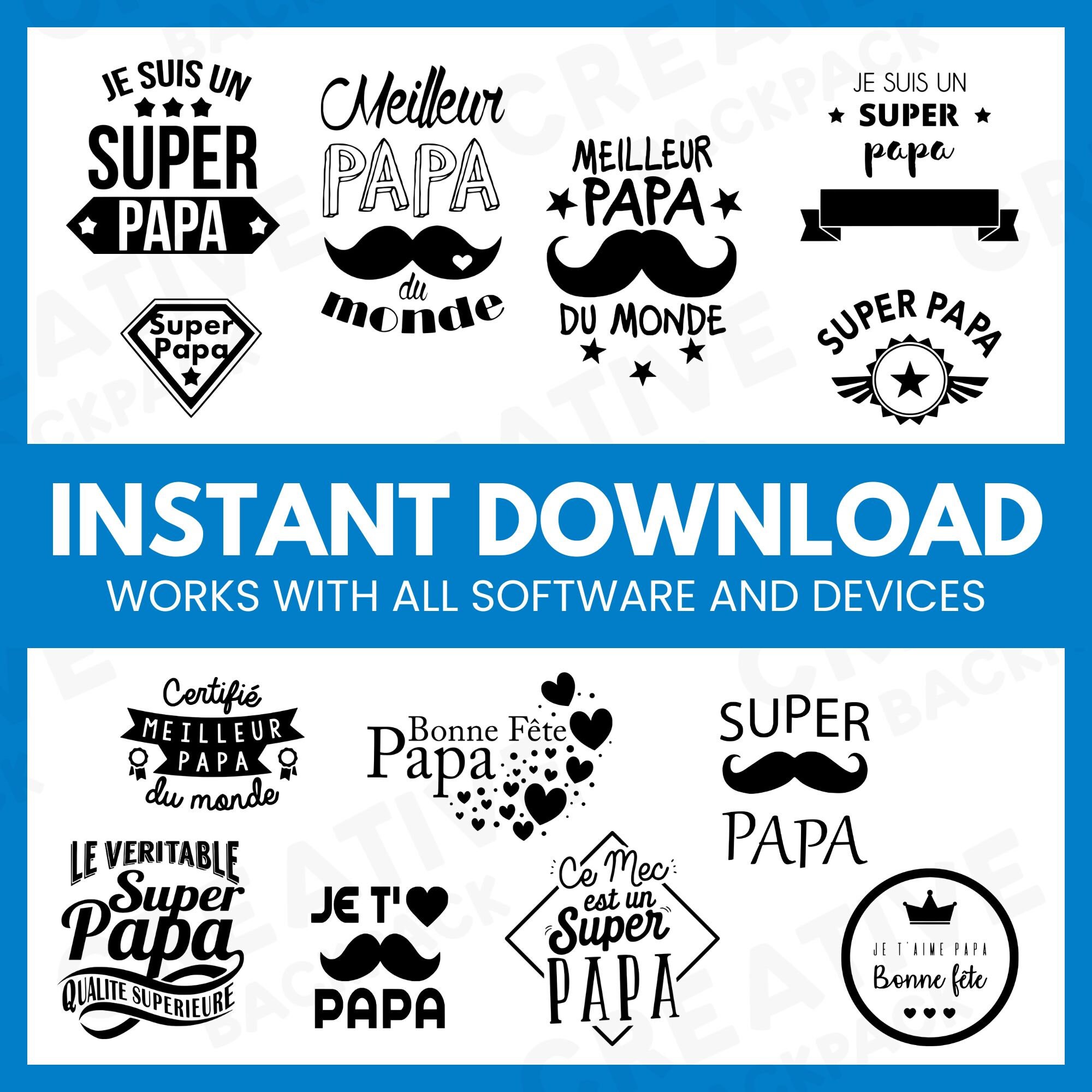 22 Designs Fête des Pères, Papa SVG, Fete des peres SVG, Images ...