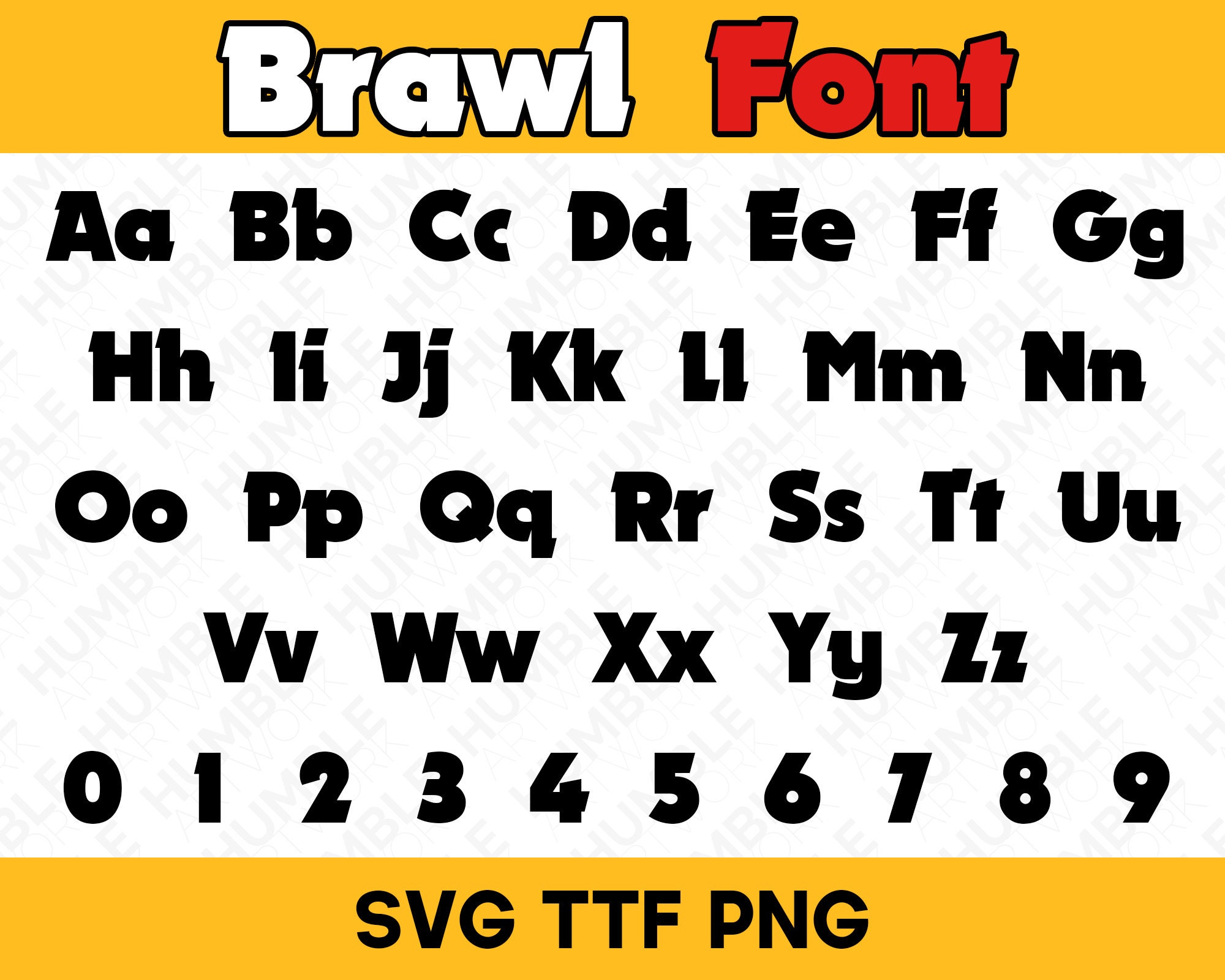 Brawl Font Brawl SVG Brawl Cricut Silhouette High Quality - Etsy Canada