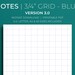 Printable Grid Paper, 3/4 Blue Grid, Version 3.0 Instant Download ...