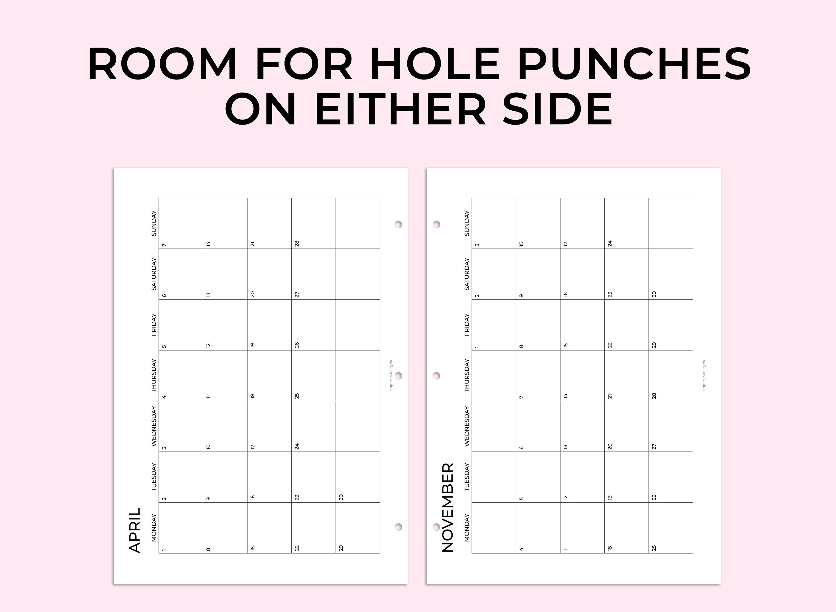 Minimalist 2024 Calendar, Digital Notepad Planner, Editable Planner ...