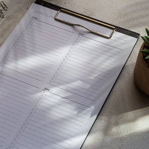Zone Cleaning Checklist Household Printable PDF Planner - Etsy