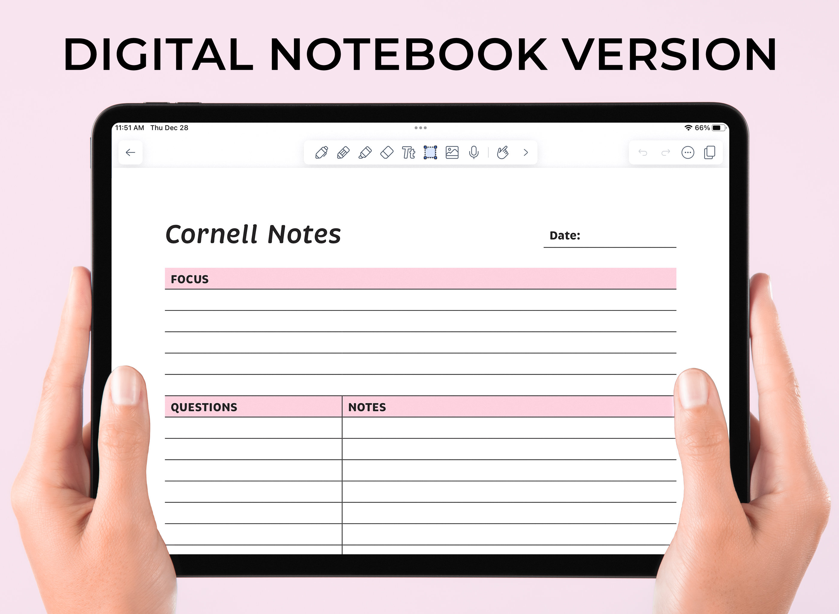 Cornell Notes Planner Template, Student Planner, Student Printable ...