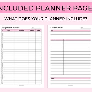 College Student Planner Bundle, Digital Notepad Bundle, Printable ...