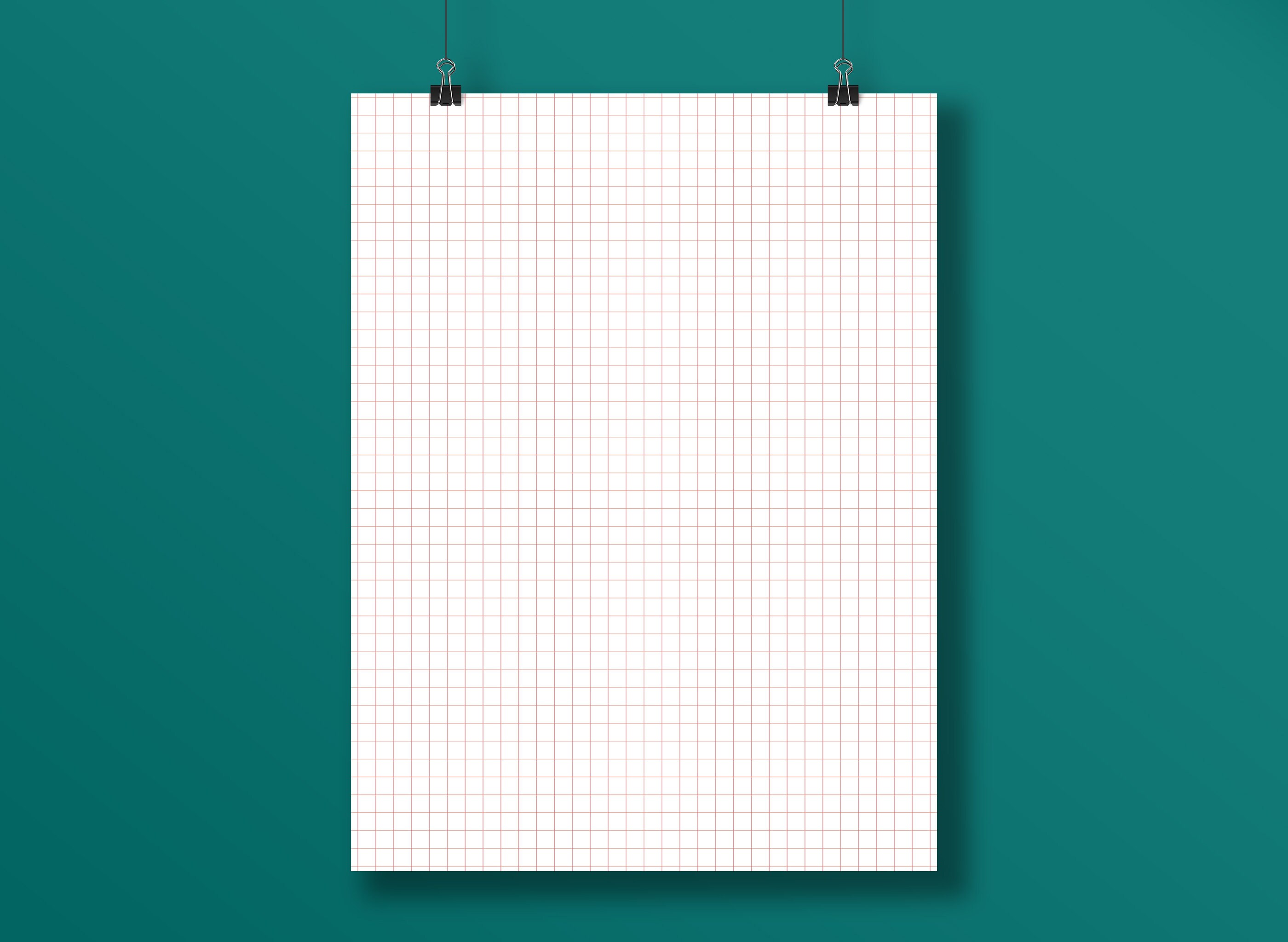 Printable Grid Paper, 1/4 Red Grid, Version 3.0 Instant Download ...