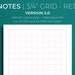 Printable Grid Paper, 3/4 Red Grid, Version 2.0 Instant Download ...