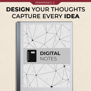 Digital Note Templates for Remarkable 2, 88 Custom Templates, Stylish ...