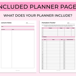 College Student Planner Bundle, Digital Notepad Bundle, Printable ...