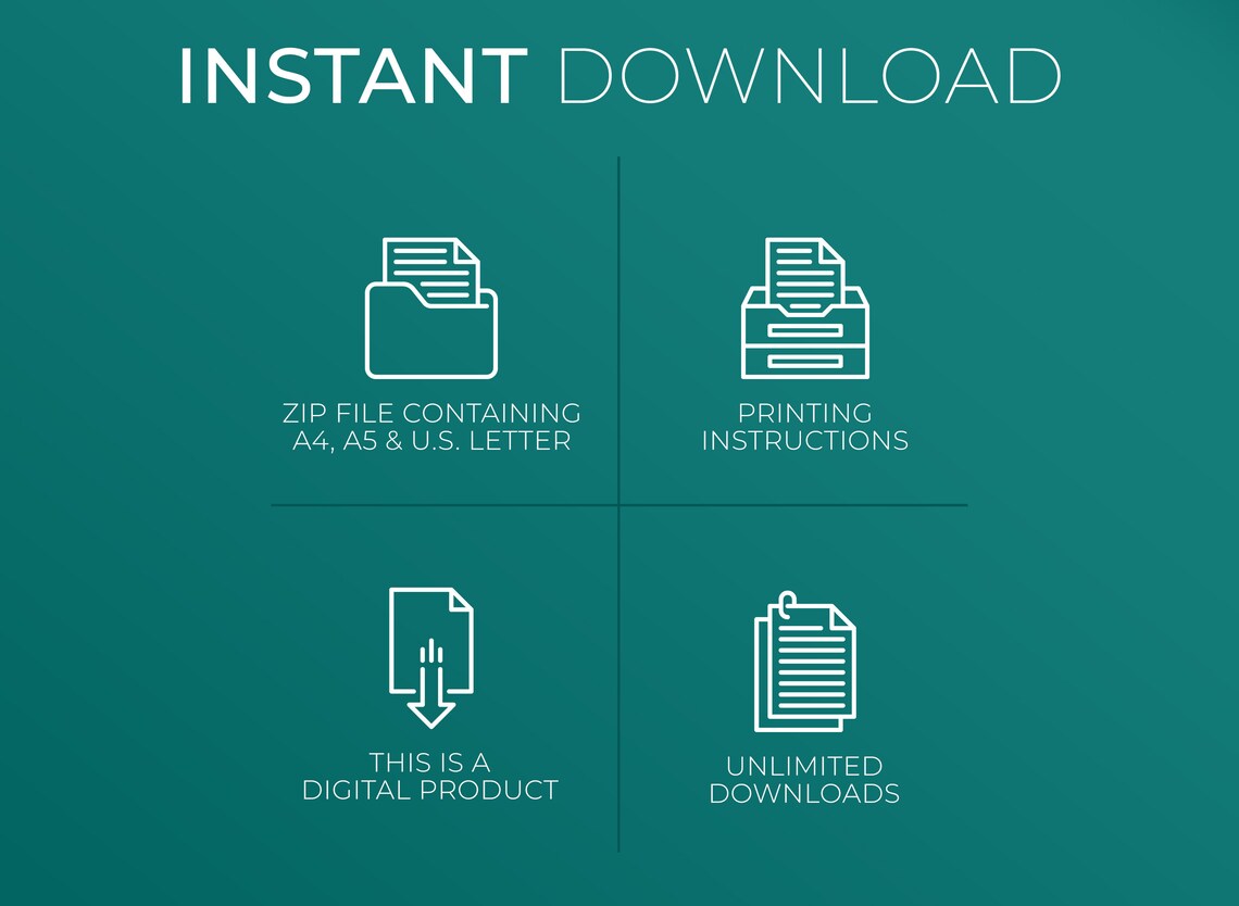 Printable Sign-in Sheet A4, A5, Letter Minimalist Printable, Instant ...