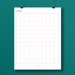 Printable Grid Paper, 3/4 Red Grid, Version 1.0 Instant Download ...