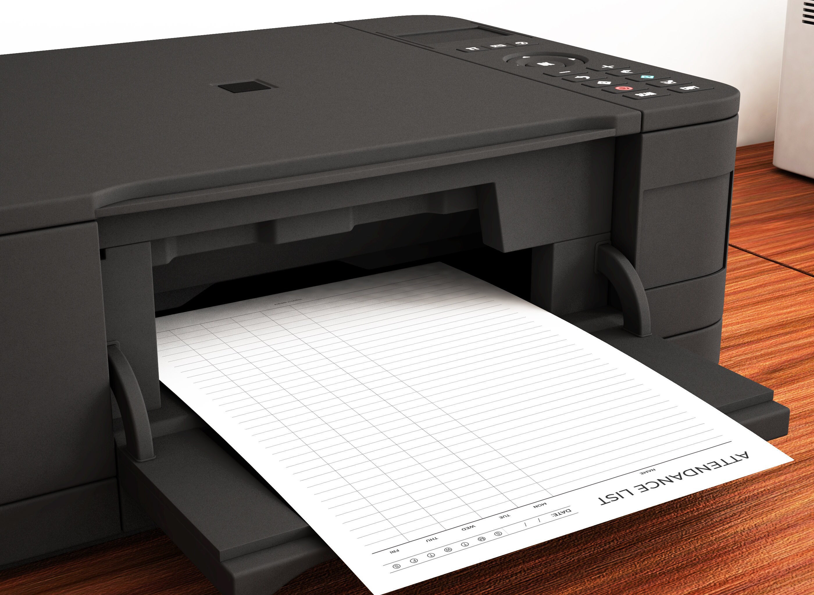 Printable Attendance List ⦁ A4, A5, Letter ⦁ Minimalist Printable ...