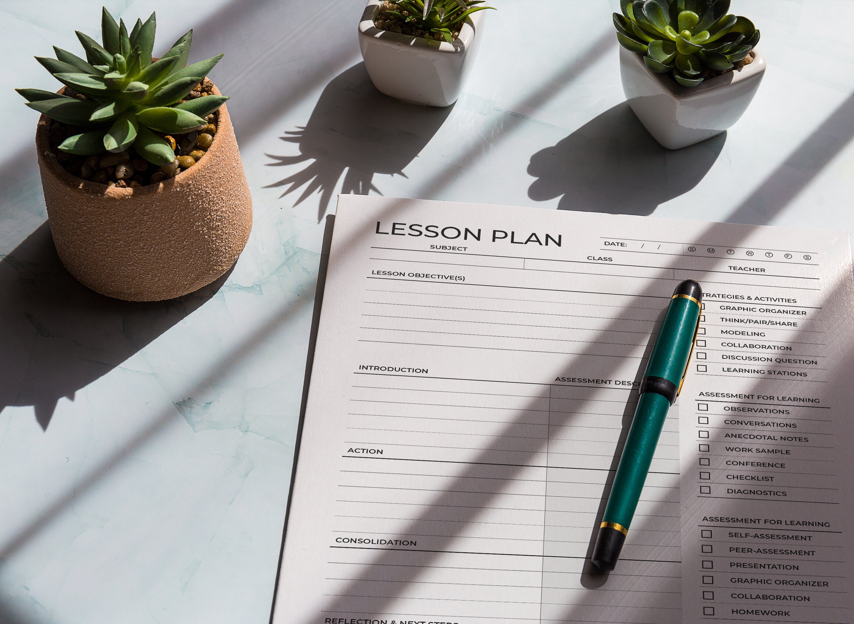 Printable Lesson Plan 02 A4, A5, Letter Minimalist Printable, Instant ...