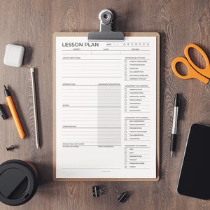 Printable Lesson Plan 02 A4, A5, Letter Minimalist Printable, Instant ...