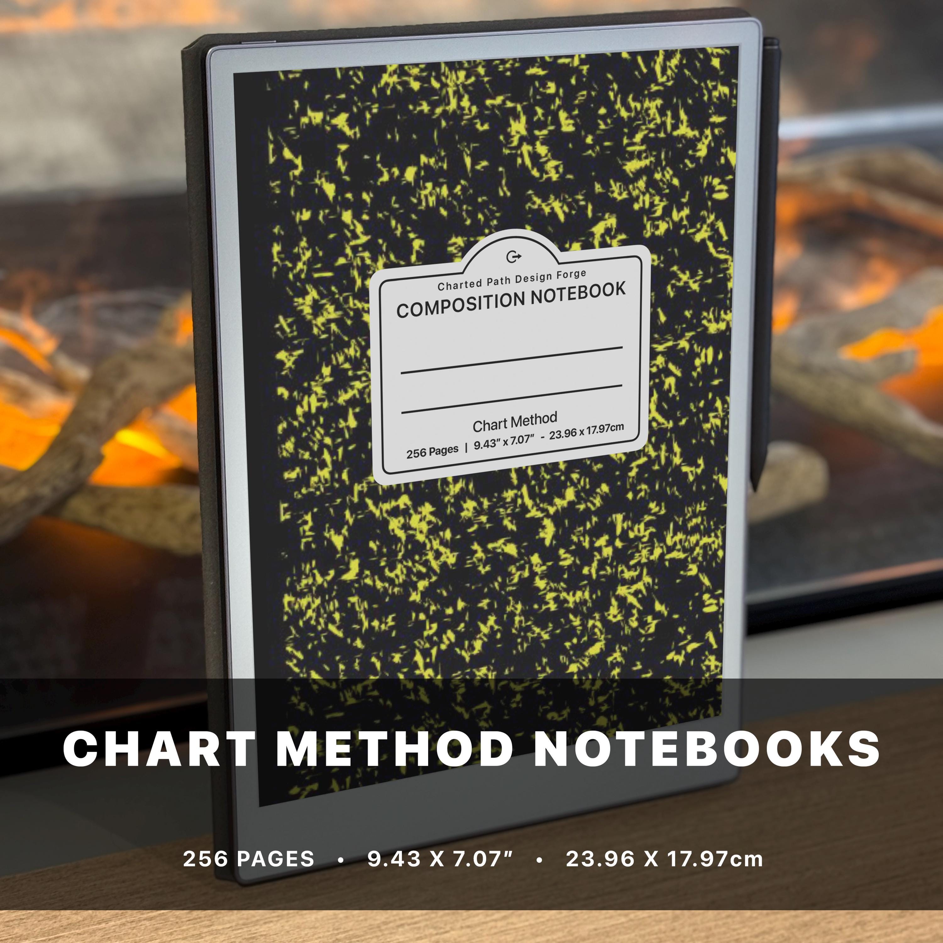 Chart Method Notetaking Notebooks for Remarkable Paper Pro, Chart Note ...