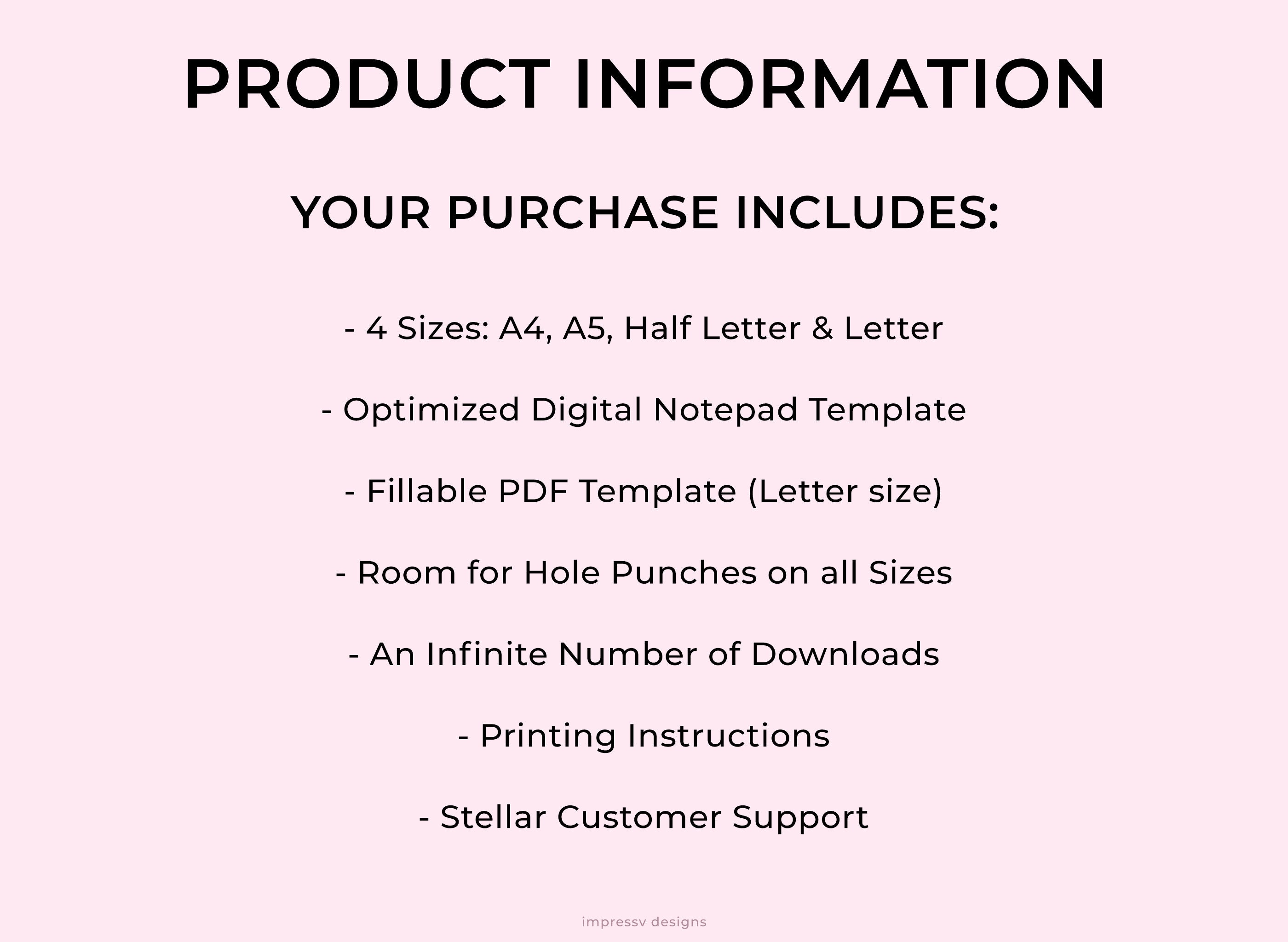 Lecture Notes Planner Template, Student Planner, Student Printable ...