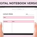 Lecture Notes Planner Template, Student Planner, Student Printable ...