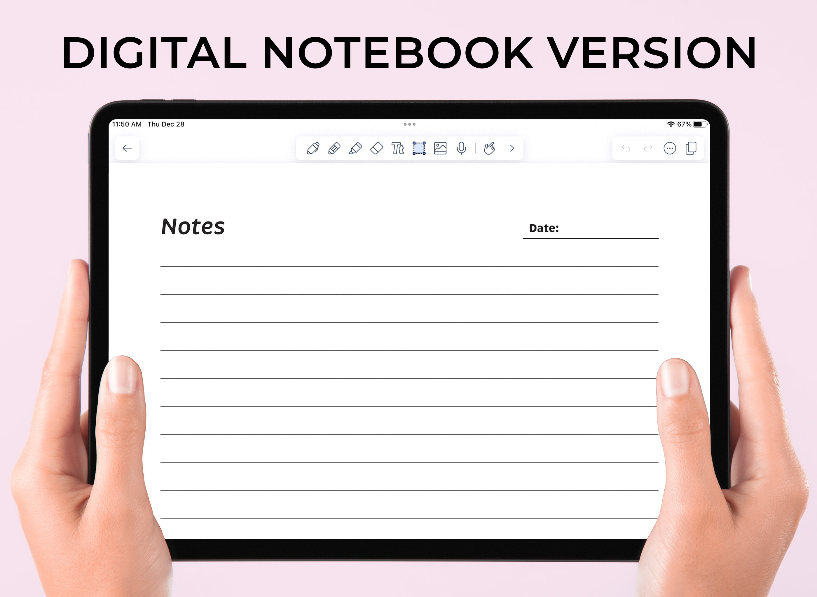 Minimal Notes Planner Template, Student Planner, Student Printable ...