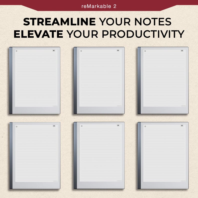 Remarkable Digital Notebook + Templates for Remarkable 2 | Note ...