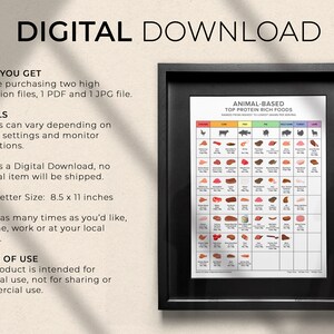 Animal Based Protein Chart, Top Protein Rich Foods, Keto Diet Meal ...