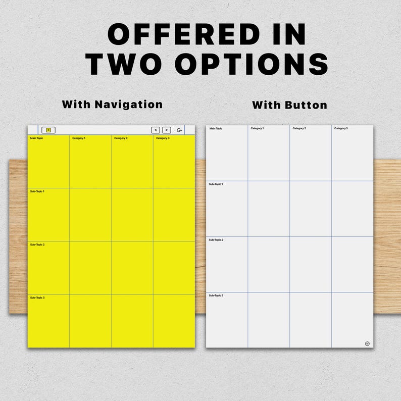 Chart Method Notetaking Notebooks for Remarkable Paper Pro, Chart Note ...