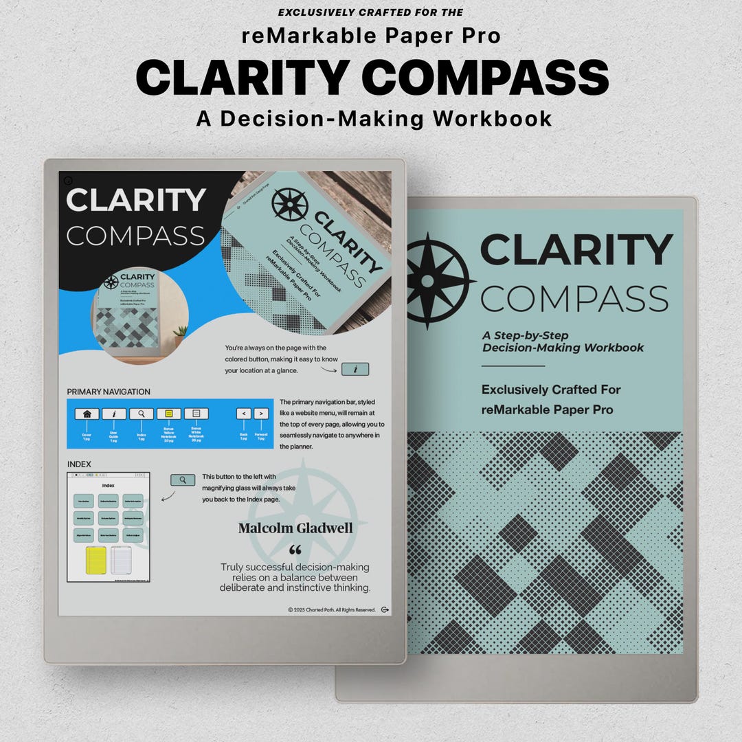 Clarity Compass Workbook: Guided Decision-making Workbook for ...