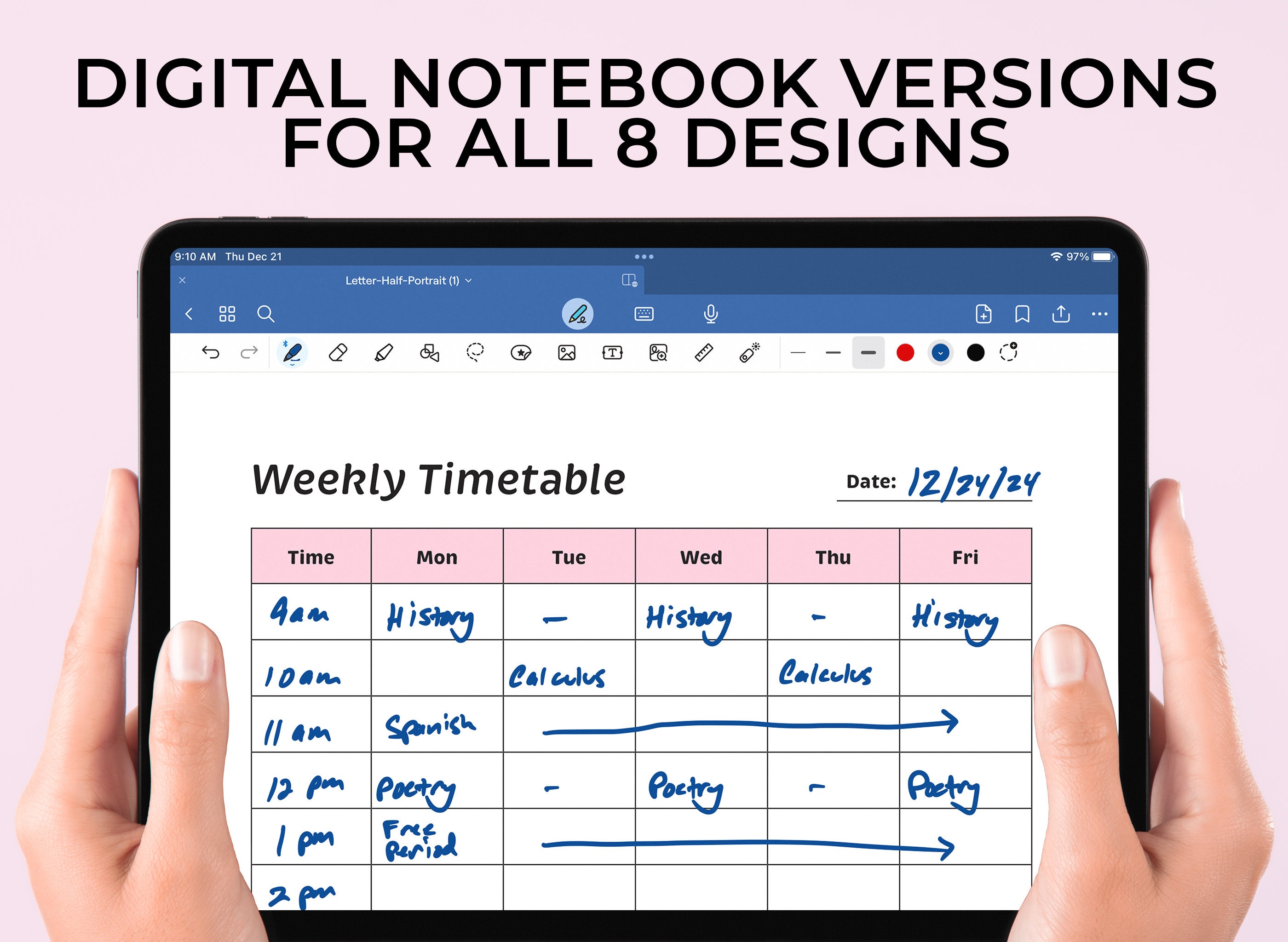 College Student Planner Bundle, Digital Notepad Bundle, Printable ...