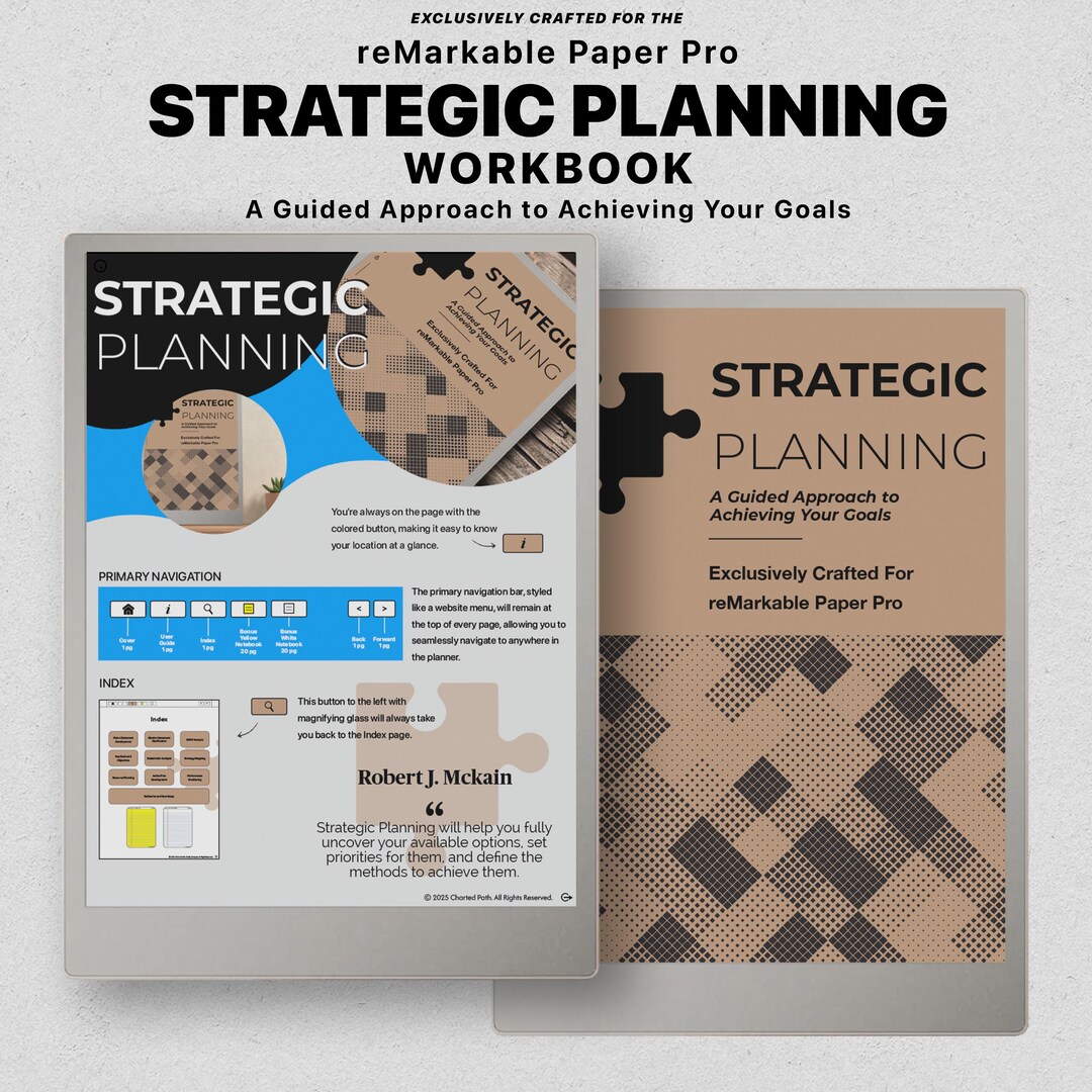 Strategic Planning Workbook for Remarkable Paper Pro for Remarkable ...