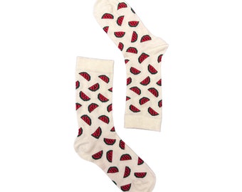 Watermelon Socks - Etsy