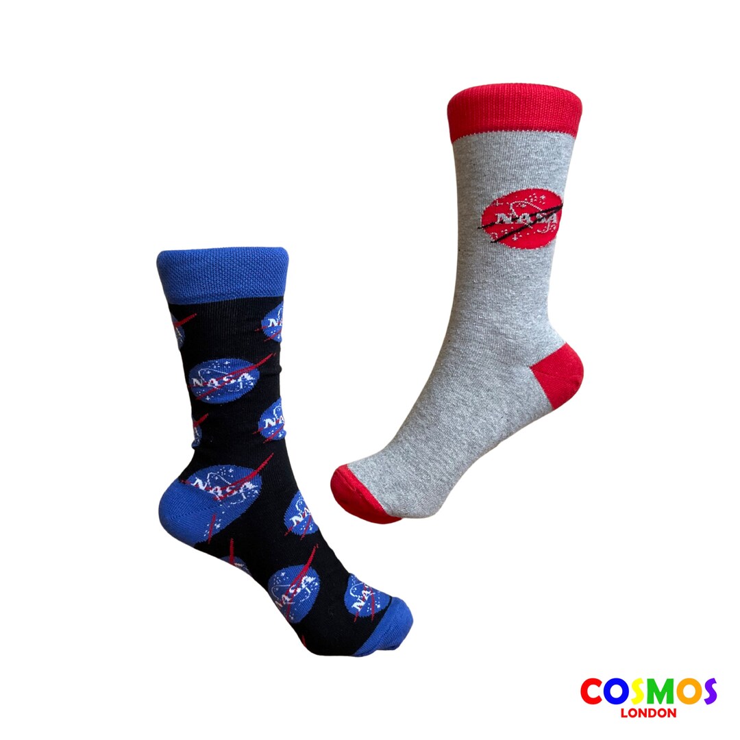 Nasa Print Ankle Socks for Men, Men's Nasa Socks, Space Socks for Men ...