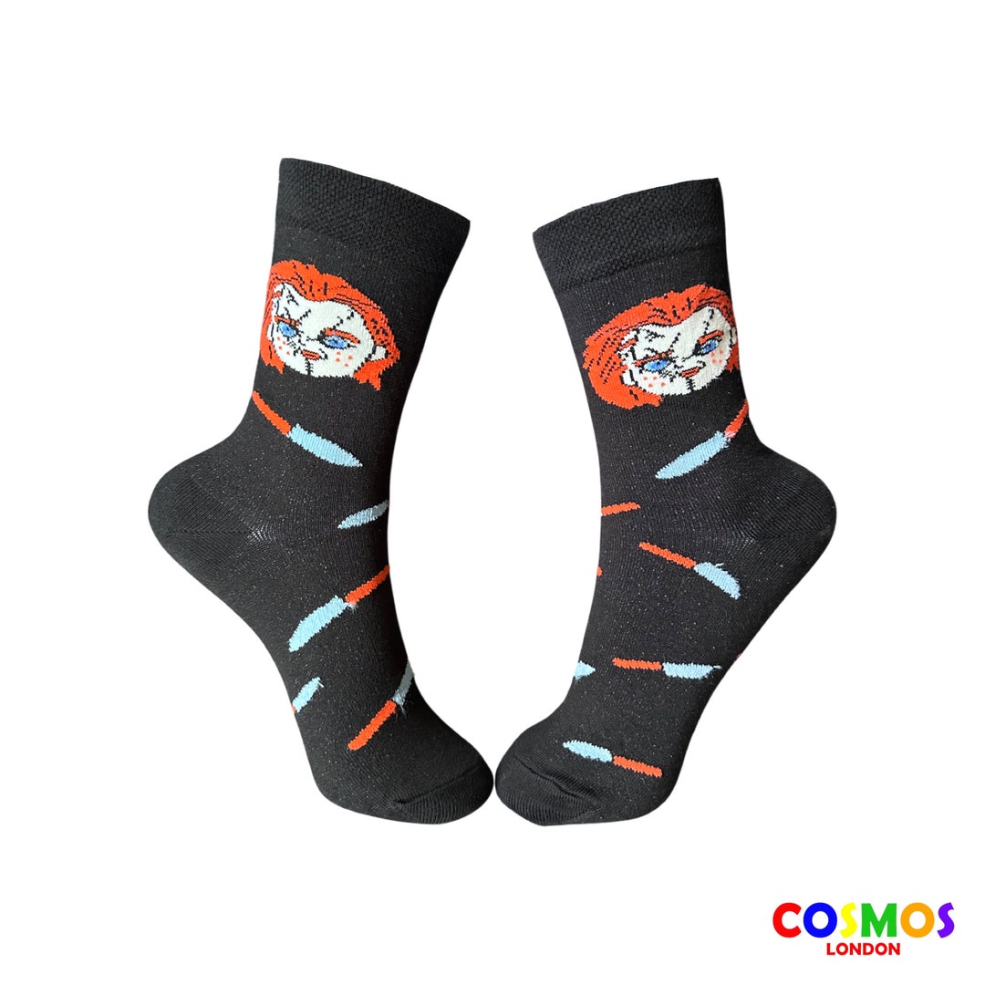 Chucky Doll Ankle Socks: Horror Movie Print, Unisex Cotton - Etsy