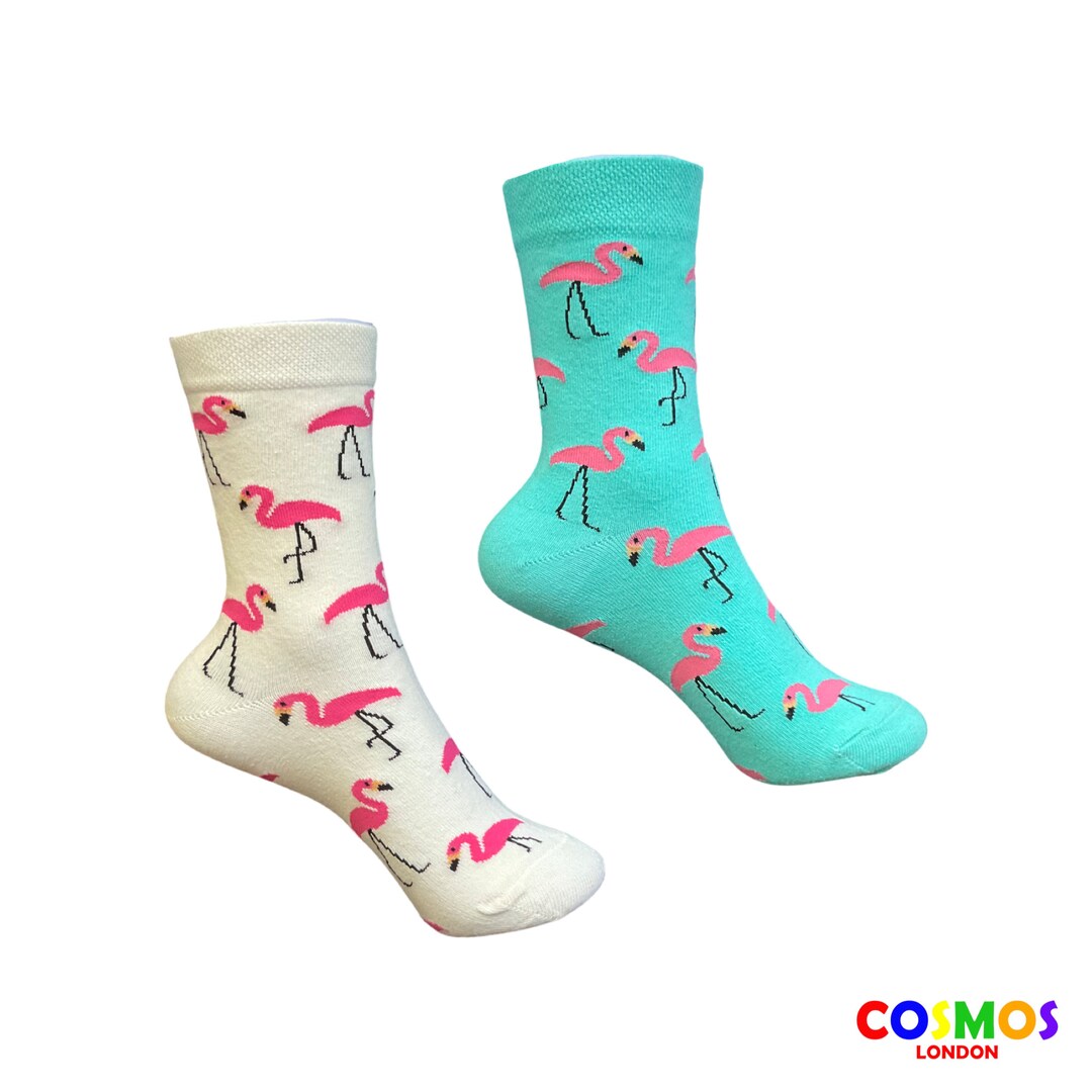 Flamingo Design Ankle Socks for Women Women's Flamingo Socks Animal ...