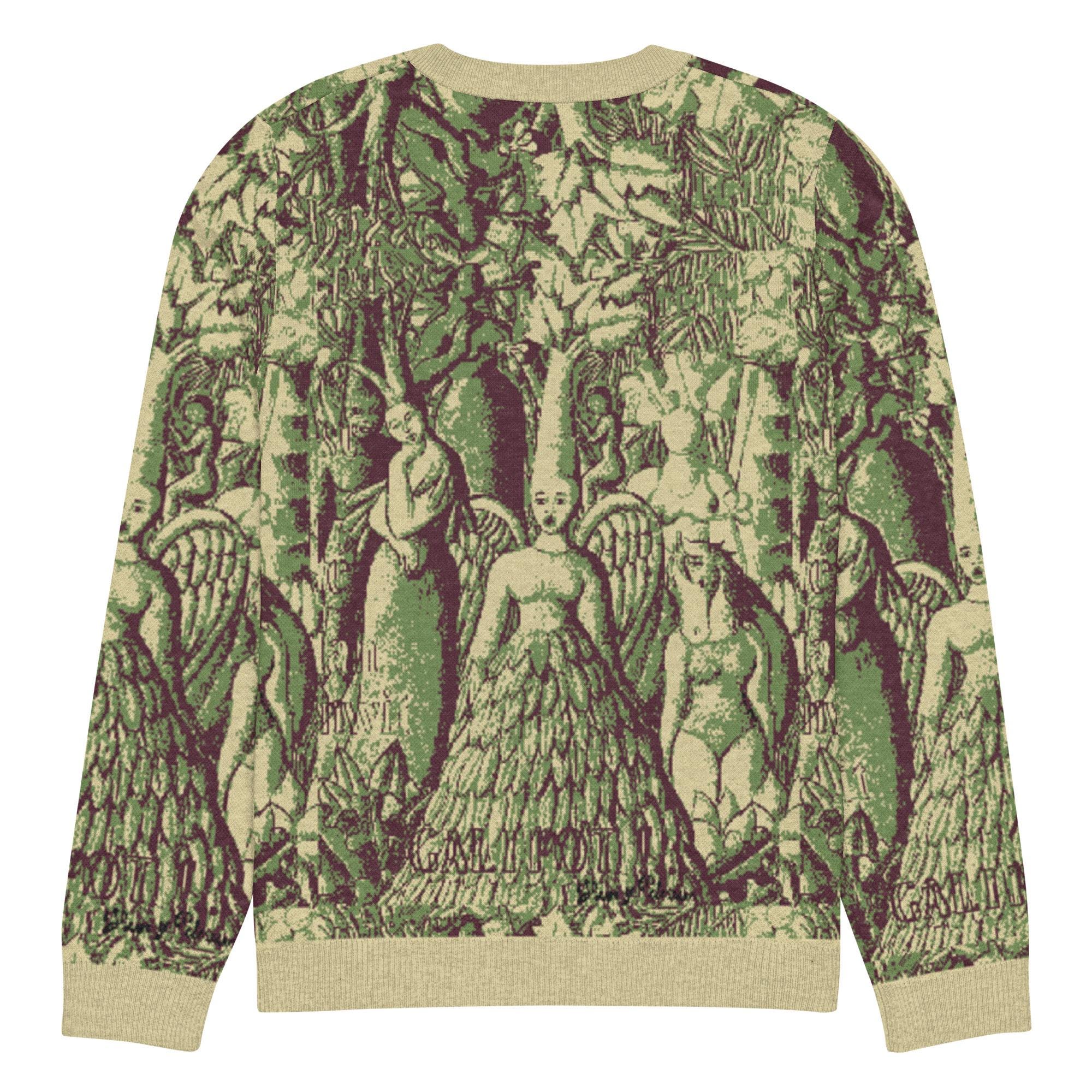 Haitian Art Sweater | Colorful Statement Sweater | Wearable Art ...