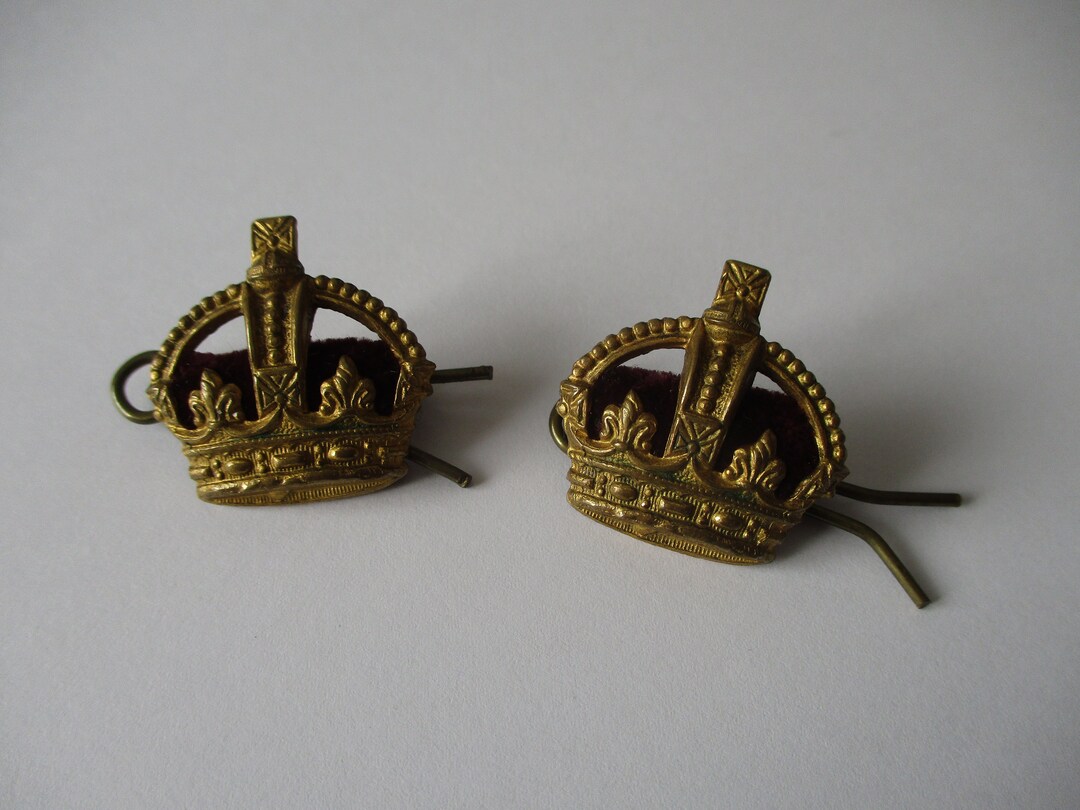 Vintage Kings Crown Cap Badges British Military Badges - Etsy