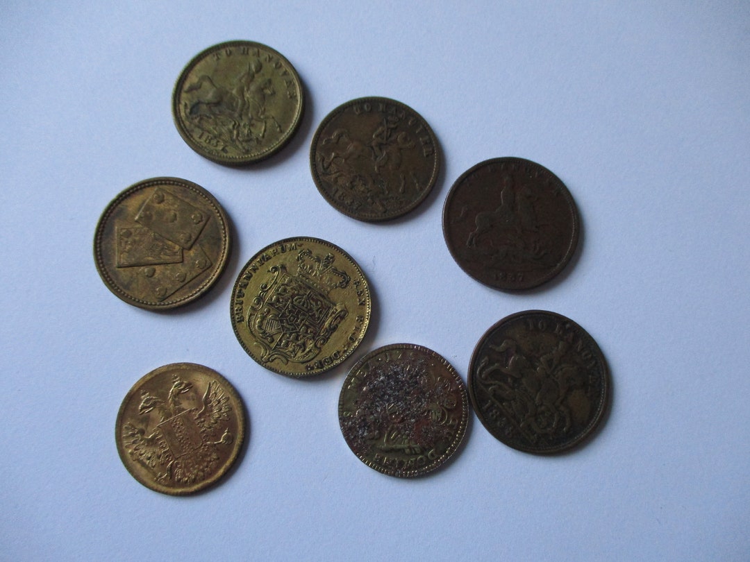 Victorian Jeton or Gaming Counting Token 'to Hannover' or Cumberland ...