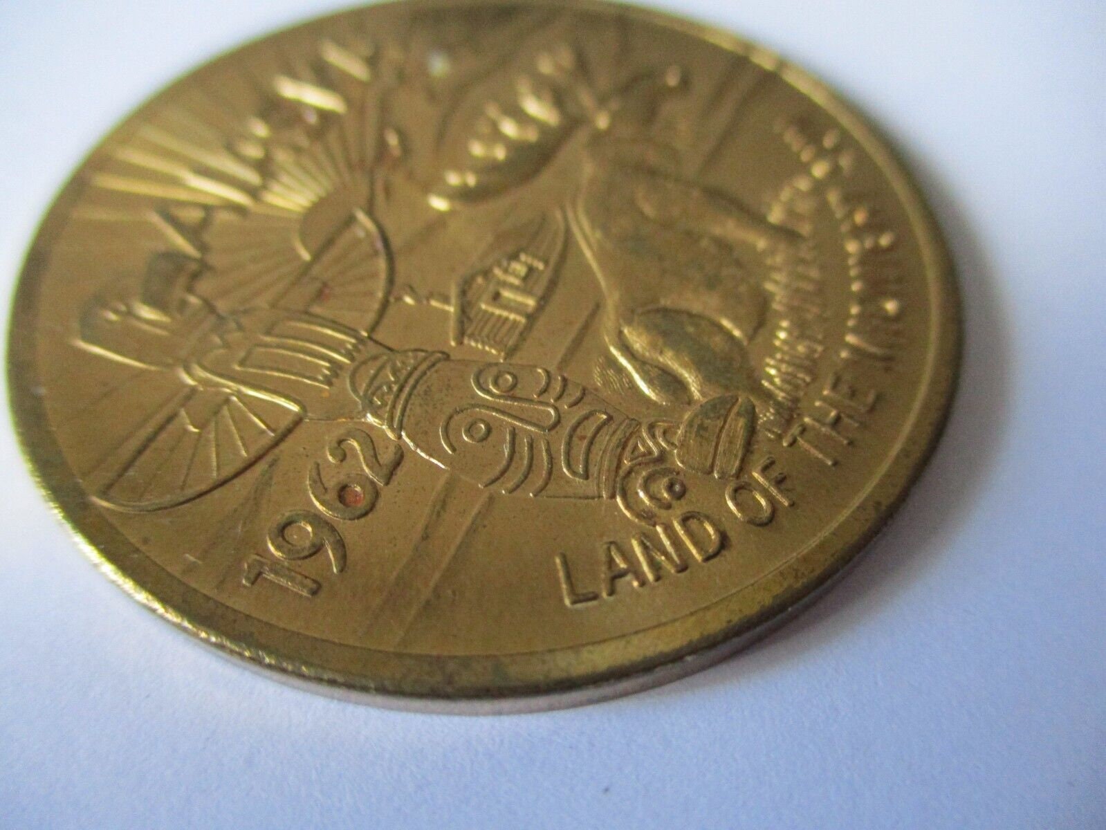 Alaska USA 1962 1 Dollar Souvenir Trading Token Totem Pole Moose - Etsy