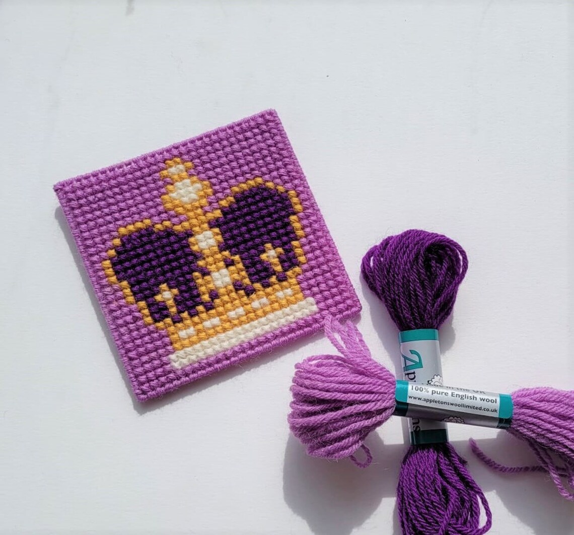 Coronation Crown Cross Stitch Kit - Etsy