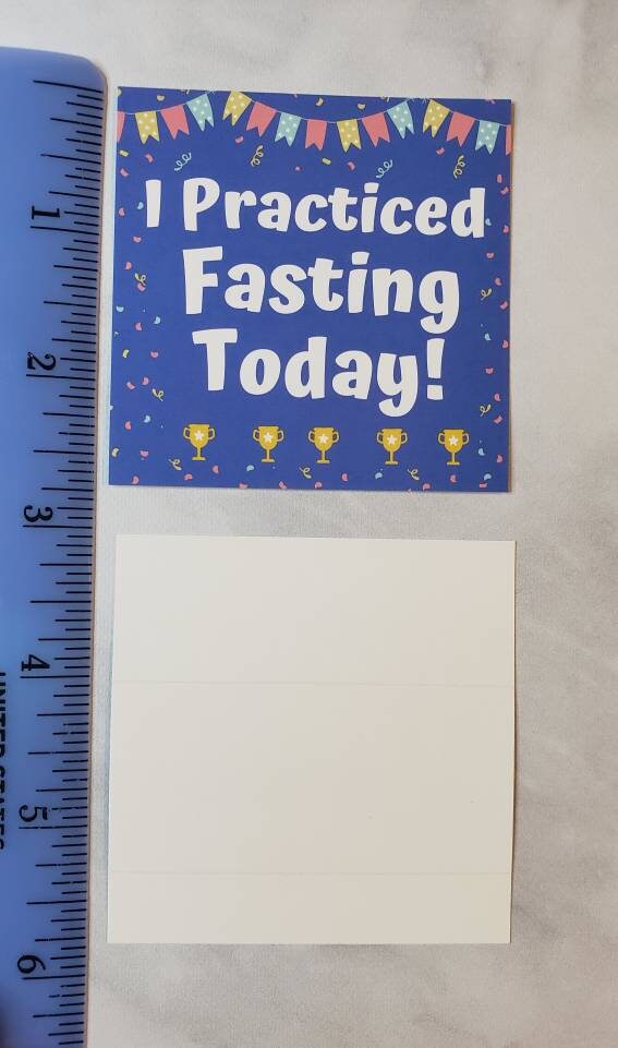 100 Stickers per Pack | I Practiced Fasting Today Stickers | Ramadan ...