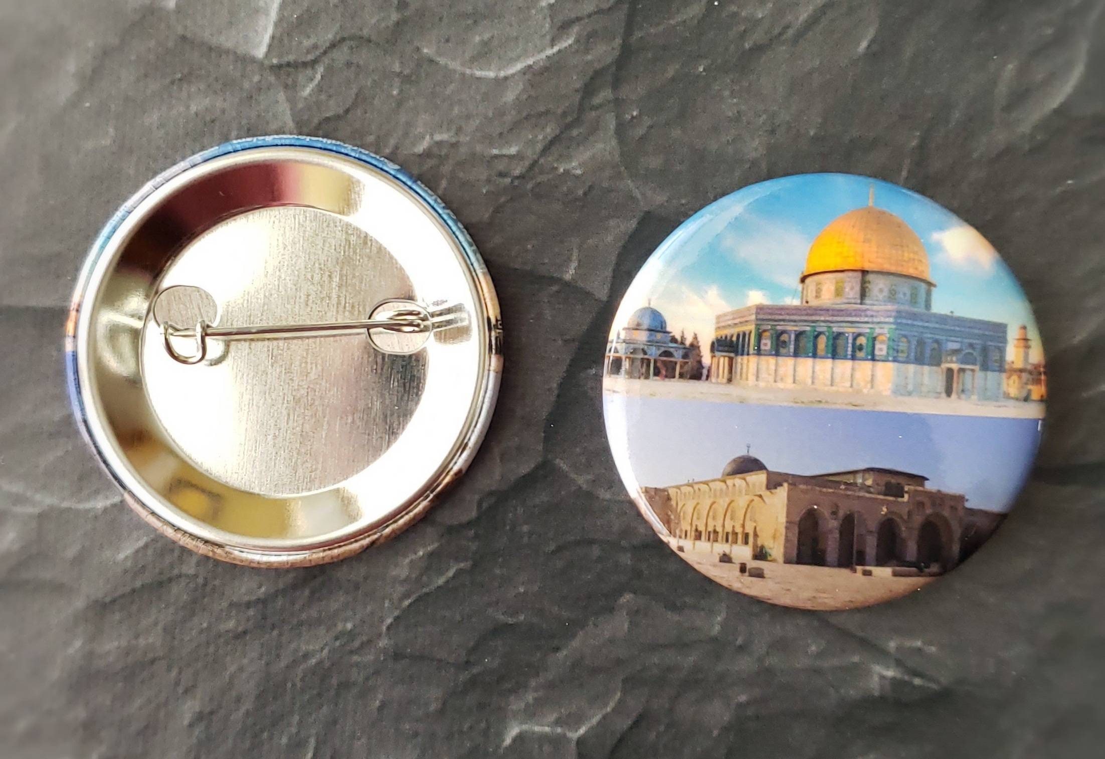 Palestine Buttons Masjid Alaqsa Buttons Dome of the Rock - Etsy