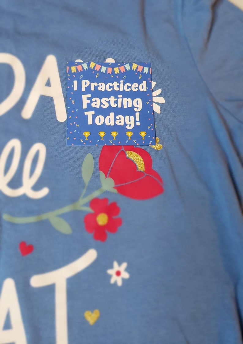 100 Stickers per Pack | I Practiced Fasting Today Stickers | Ramadan ...