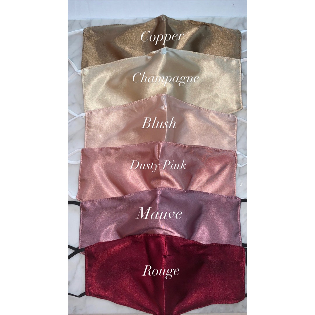Silk Satin Face Mask / Anti Acne / Adjustable / Washable / Free ...