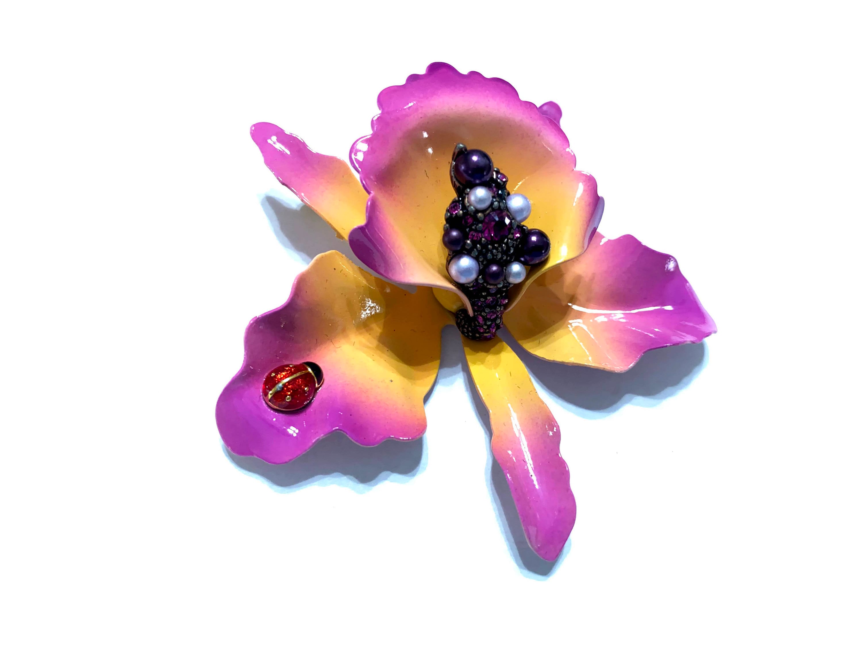 1980s LOVELY Vintage Signed JOAN RIVERS Tulip Pin/brooch and Earrings ...