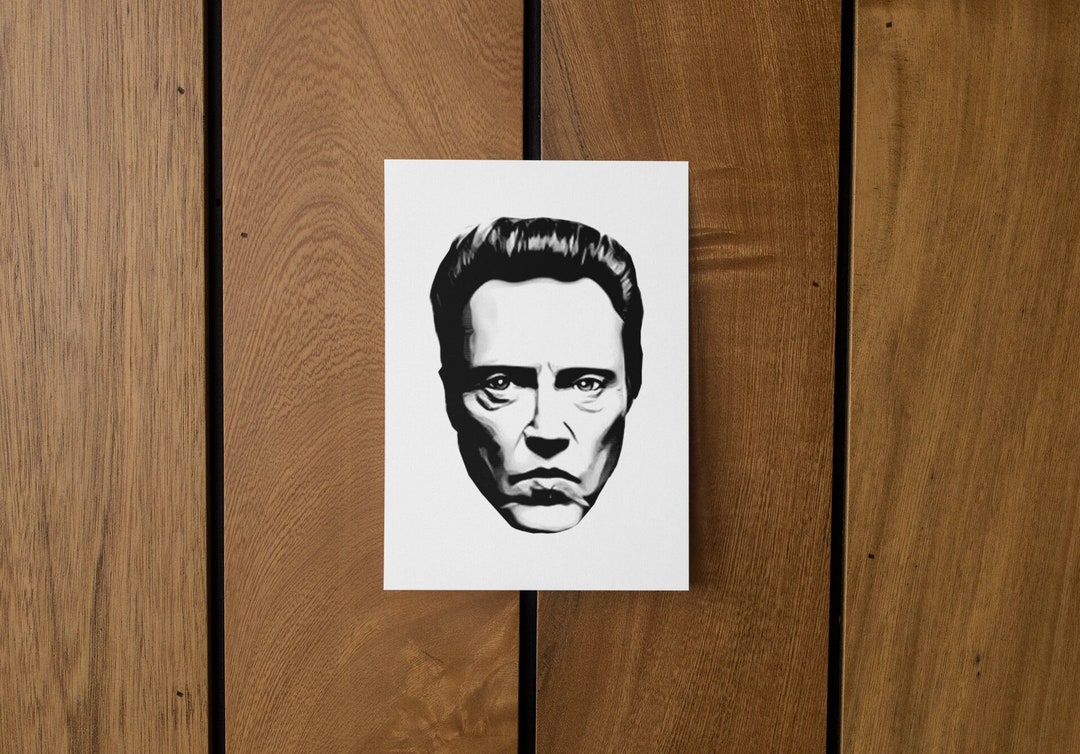 Christopher Walken's Head Blank Greeting Card, Hello Nasty, Note Card ...