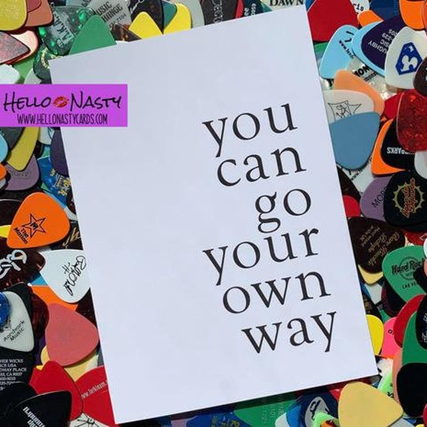 Way to Go Card - Etsy