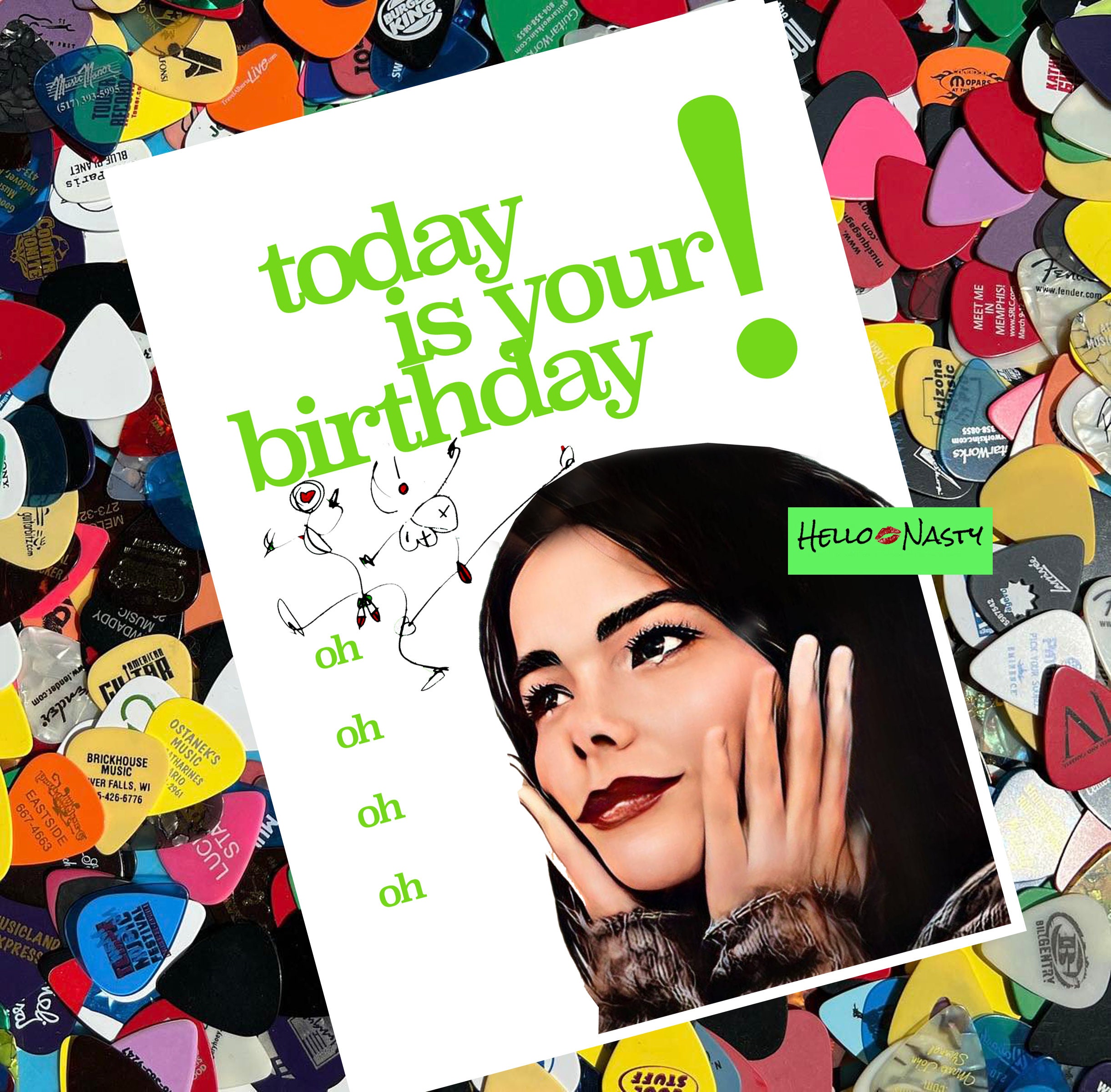 Bjork // Birthday Card // the Sugarcubes - Etsy