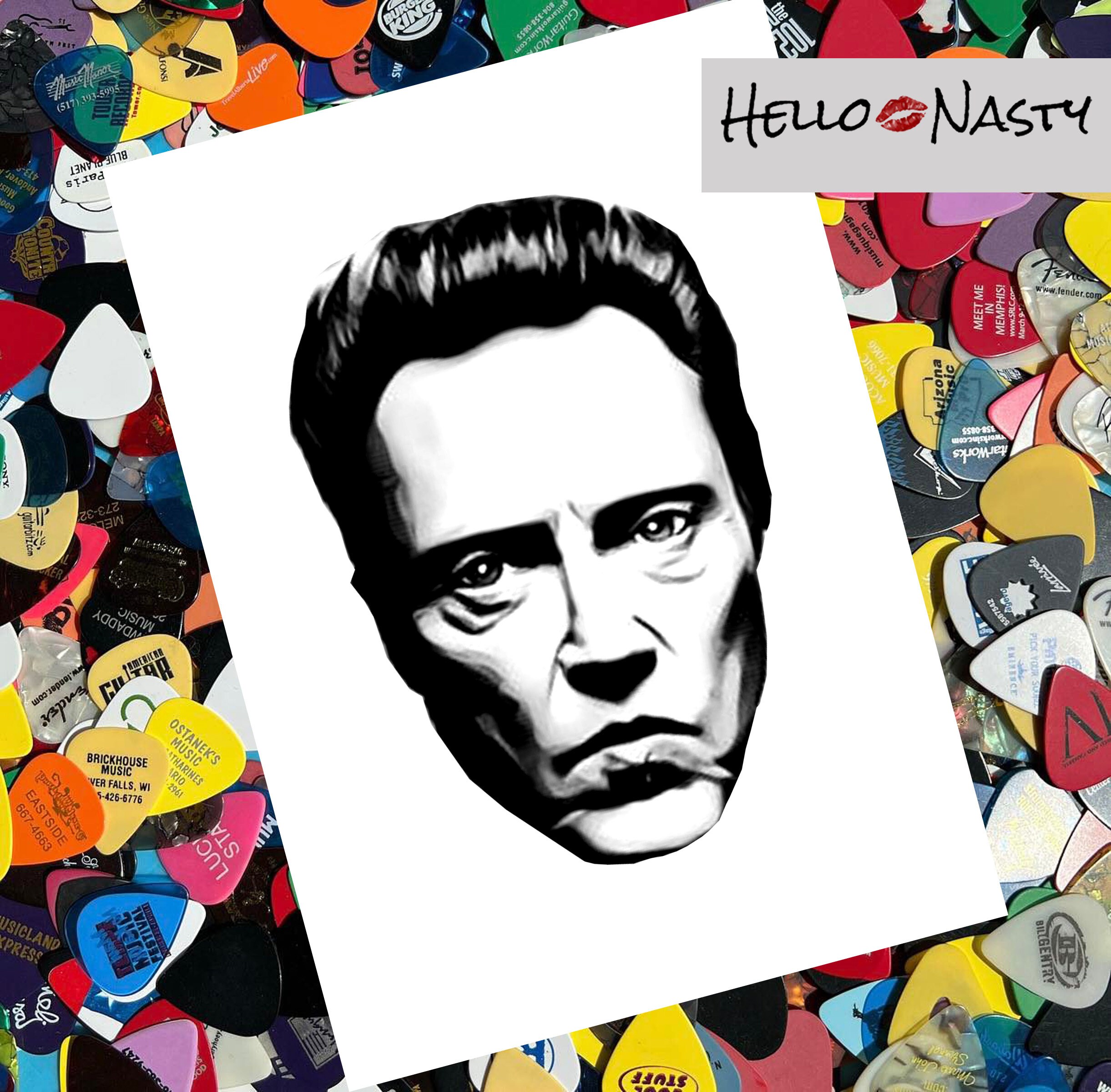 Christopher Walken's Head Blank Greeting Card Hello - Etsy