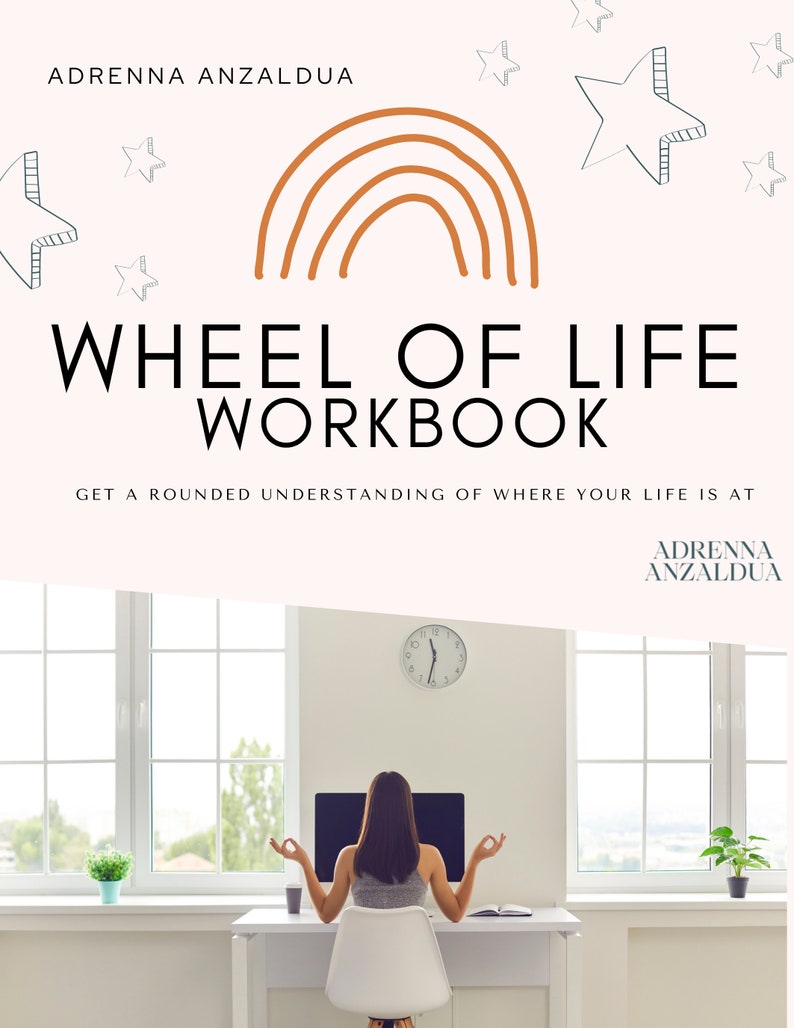 Wheel of Life PDF Printable Wheel of Life Template Self-growth Workbook ...