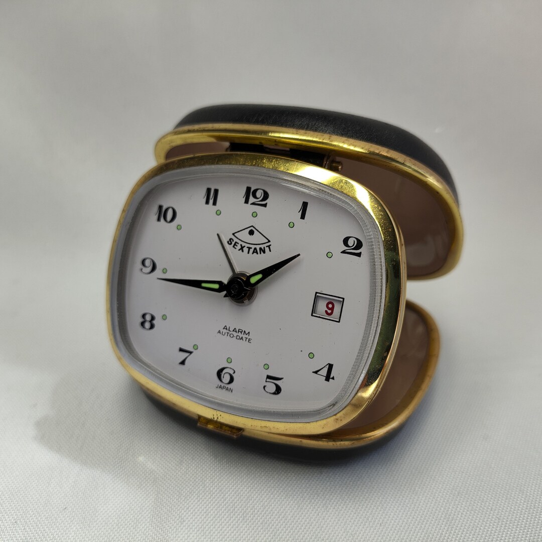 1960's Japan Folding Travel Alarm Clocks SEXTANT - Etsy