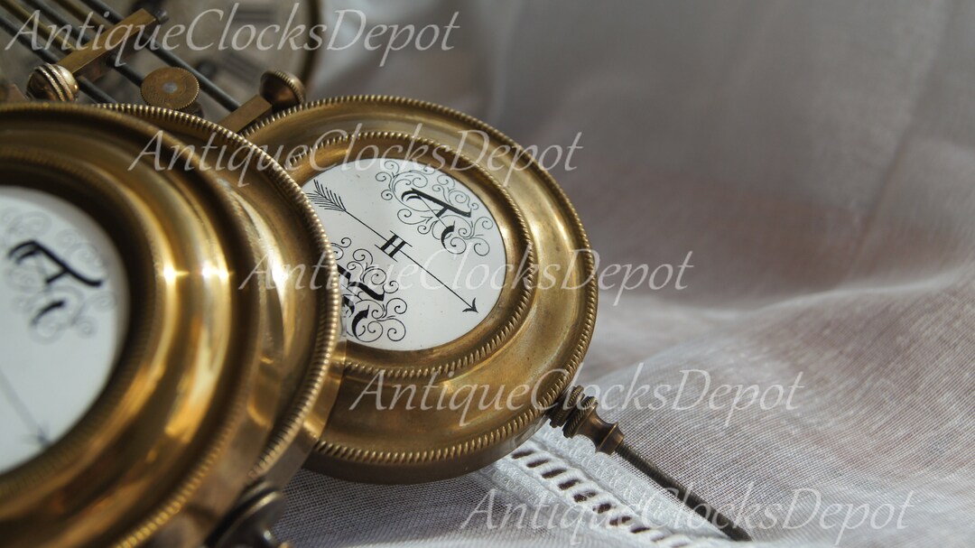 Antique Clock Pendulum Image Solid Brass Decorative Banner Design ...